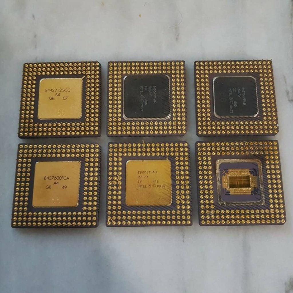 Cpu Ceramic Processor Scrap Gold Recovery